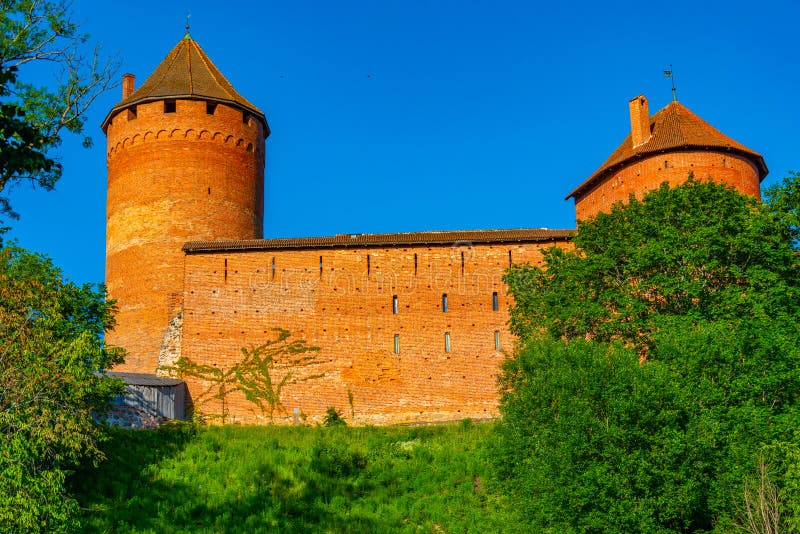 View of the Turaida Castle in Latvia Stock Image - Image of defense ...