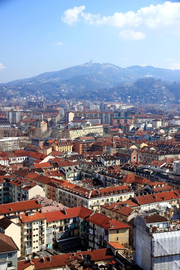 Turin (Torino), Landscape with Mole Antonelliana Stock Image - Image of ...