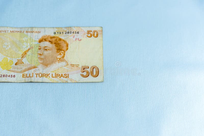 View of Turkish Banknotes in Stack Stock Image - Image of money, turkey ...