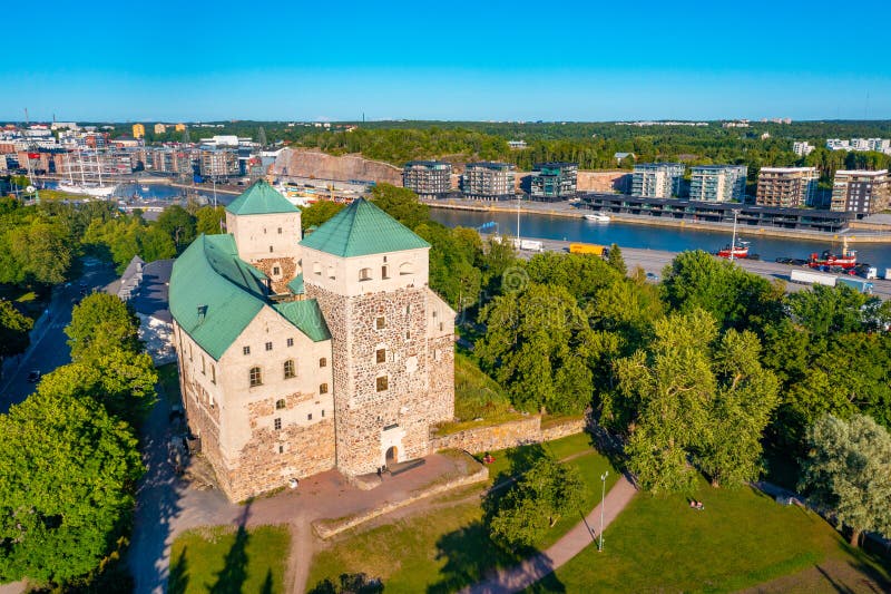 View of Turku Castle in Finland Stock Photo - Image of garden, nature ...