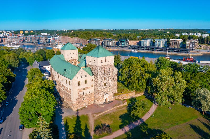 View of Turku Castle in Finland Stock Image - Image of castle, swedish ...