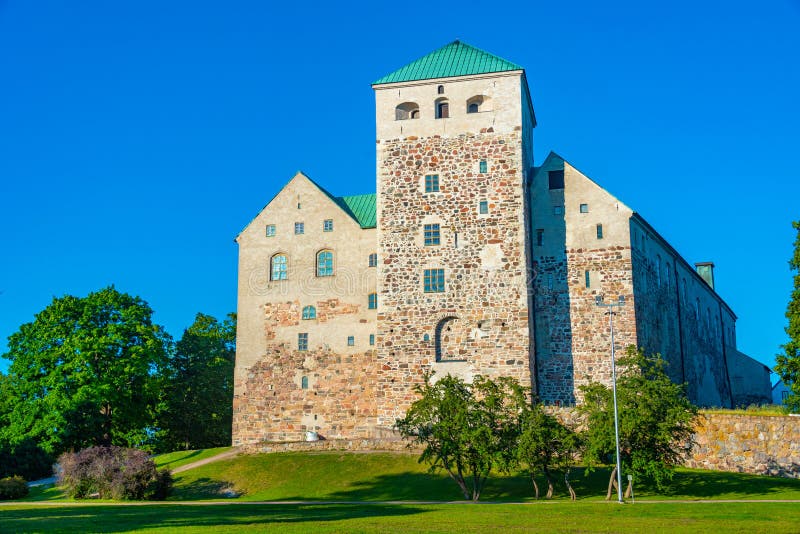 View of Turku Castle in Finland Stock Image - Image of nature, tourist ...