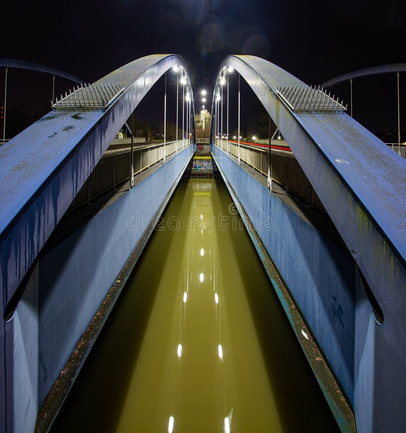 Bridge Piers. Bridge Interchange on Sky Background. Modern Road ...