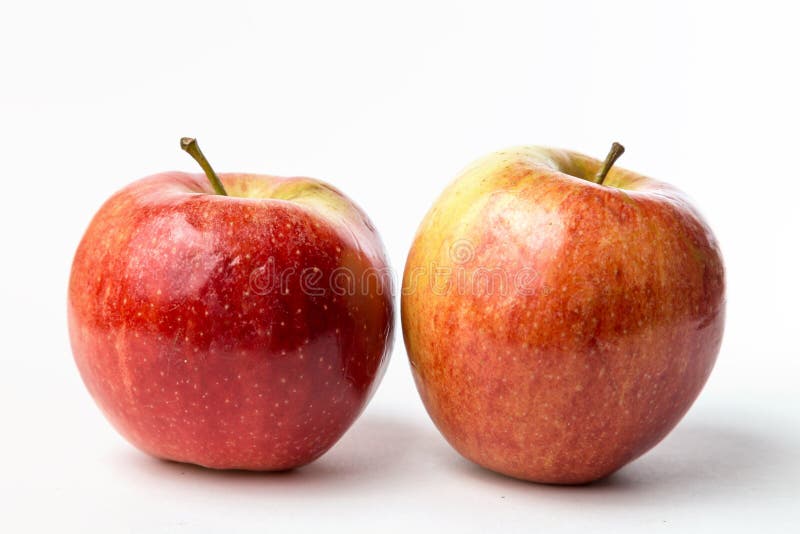 View of two red apples stock photo. Image of healthy - 45424828