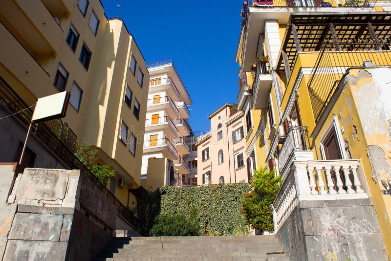 View of a Typical Residential Buildings in Italy Stock Photo - Image of ...