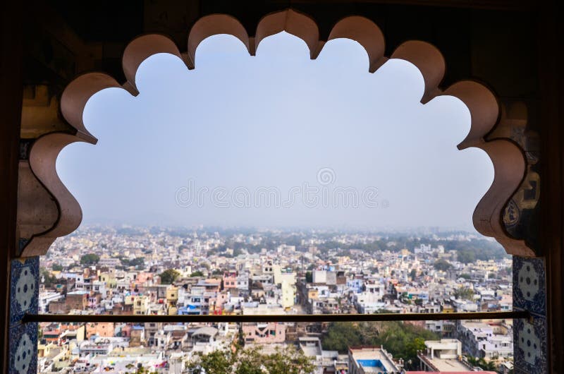 View of Udaipur City from the City Palace, Udaipur, Rajasthan, India ...