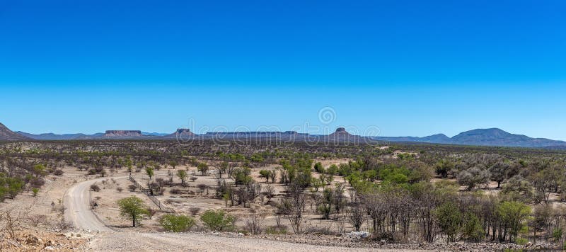 View of the Ugab River and Terraces, Namibia Stock Image - Image of ...