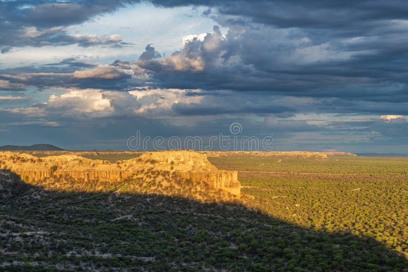 View of Ugab Valley and Terraces, Damaraland, Namibia Stock Image ...