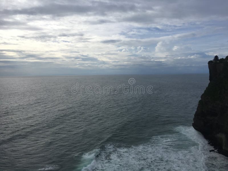 View from Uluwatu Temple in Bali, Indonesia. Stock Image - Image of ...