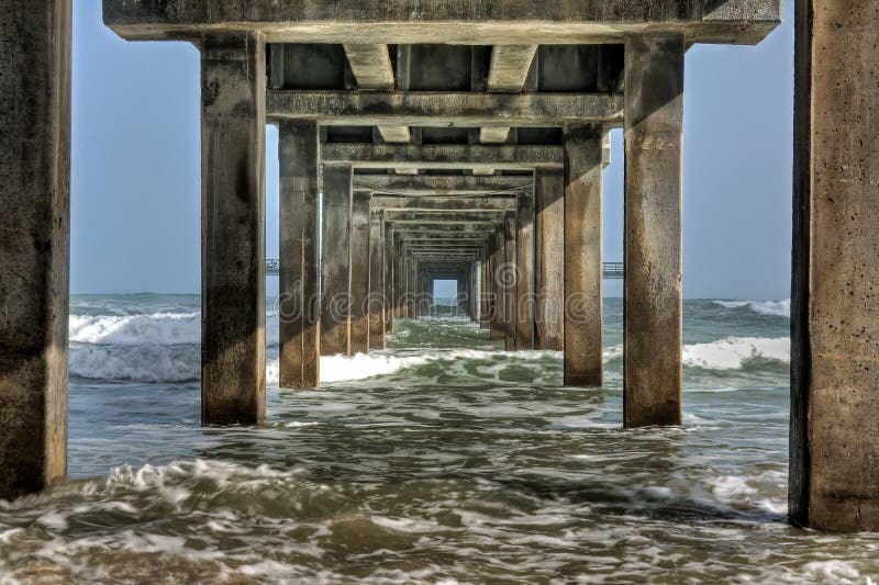 Barge going under bridge. editorial photo. Image of ship - 96996986