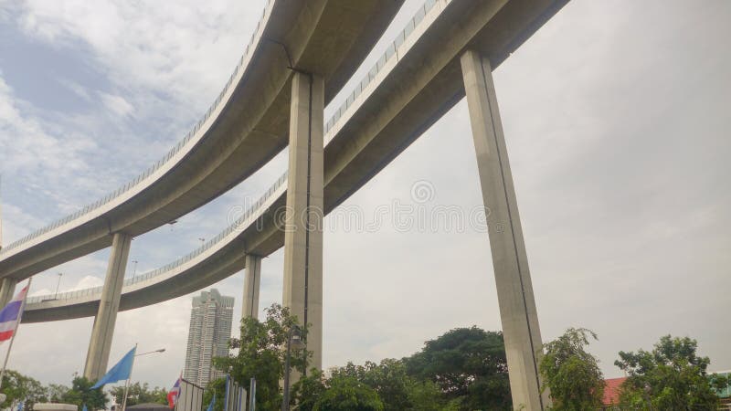 View from under the bridge stock photo. Image of architecture - 92591898
