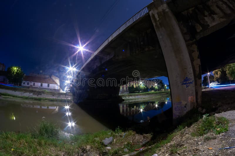 A view under the bridge stock image. Image of tourism - 210709739