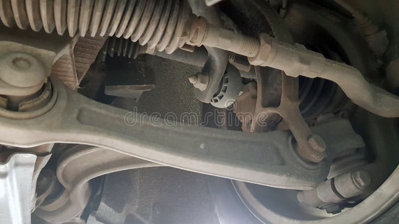 View Under the Car, Direction System Stock Image - Image of repair ...
