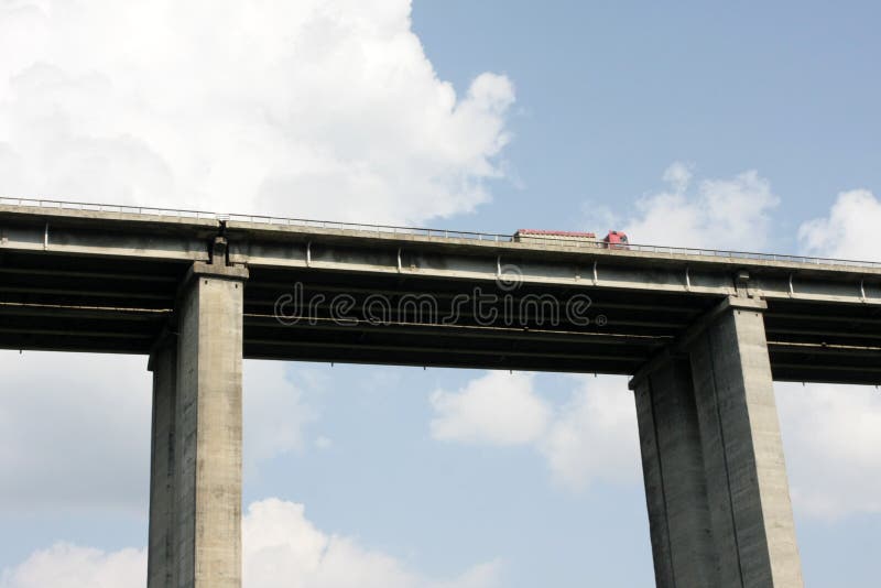 View Under of Highway or Expressway Overpass. Old Construction Highway ...
