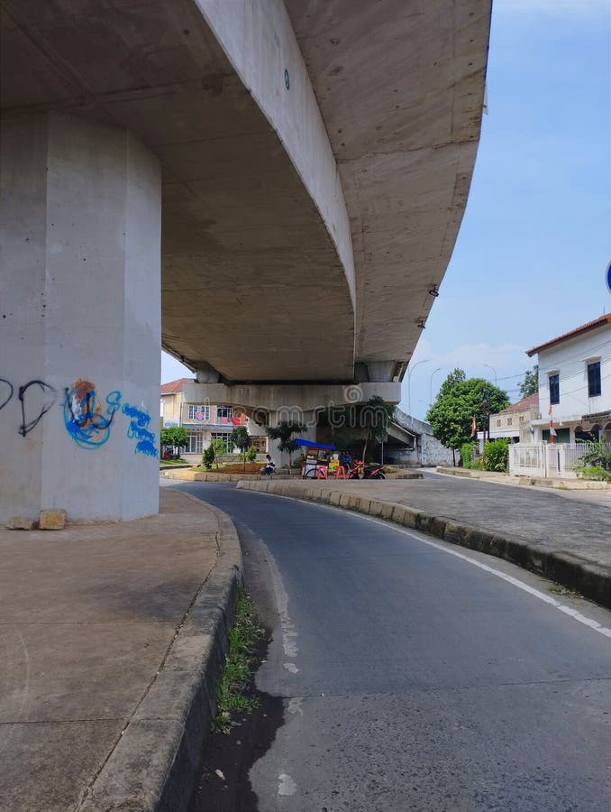 The View Under the Highway Flyover Stock Photo - Image of lane, street ...