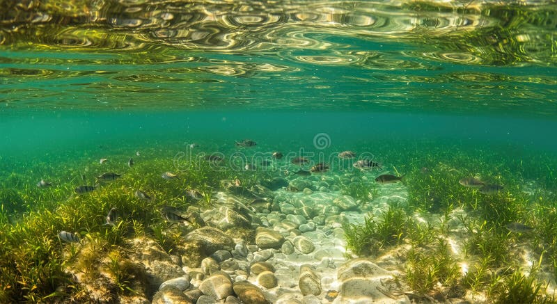 View Underwater Lake, Freshwater Landscape Ecosystem Clear Water Stock ...