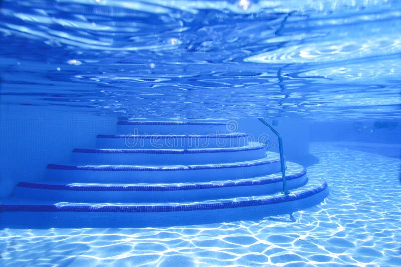 View of the Underwater Part of the Pool Stock Image - Image of clean ...