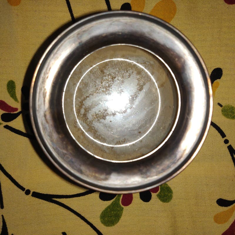 View of Universe in the Bottom of Silver Pot Stock Photo - Image of ...