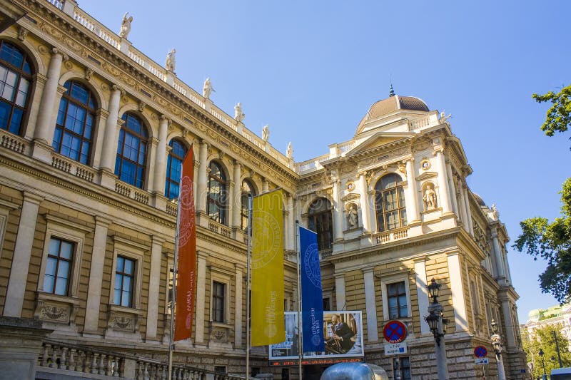 View of the University of Vienna Editorial Stock Image - Image of wien ...