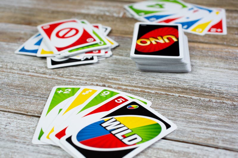 Uno game editorial stock photo. Image of family, store - 183452808