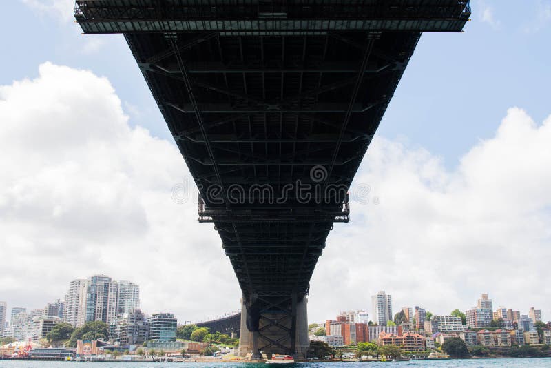 Up close of Harbour Bridge editorial image. Image of landmark - 106391100