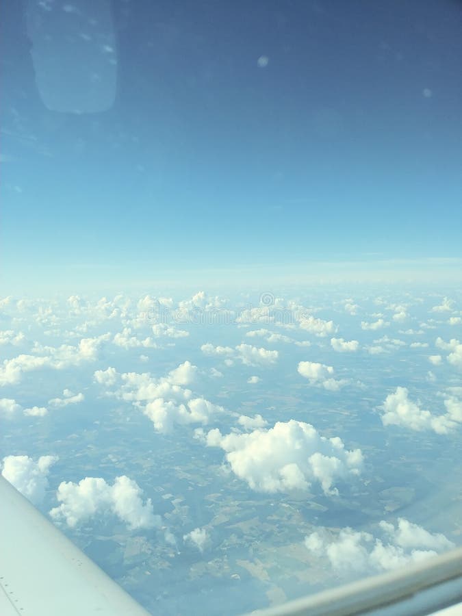 View from up here stock photo. Image of view, wing, clouds - 165496242