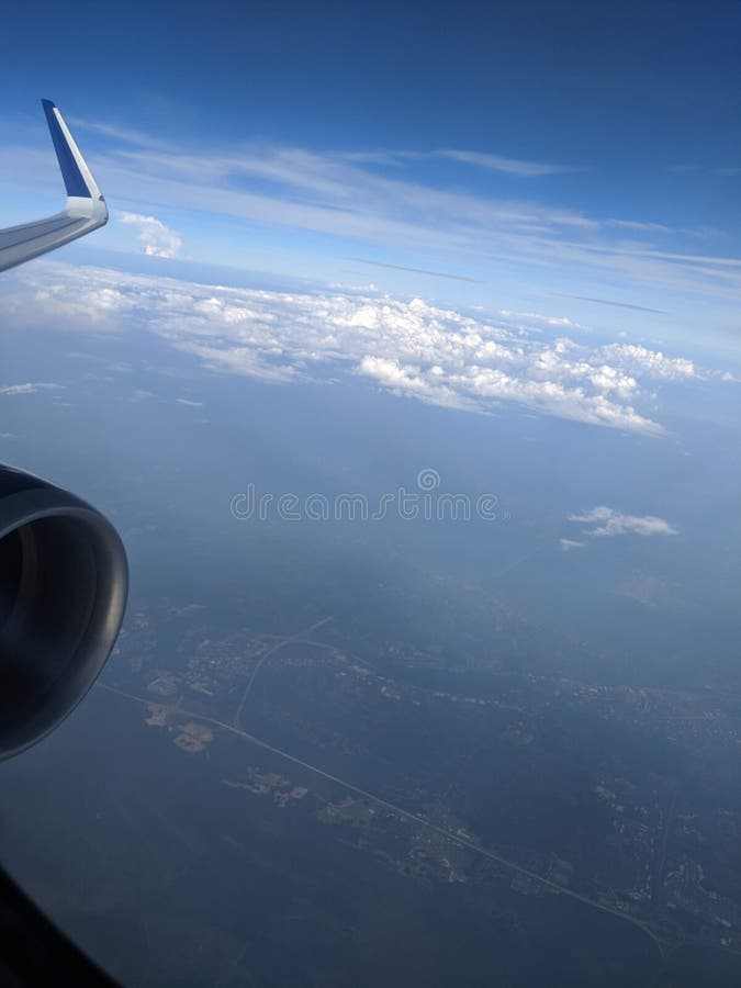 View from up high stock photo. Image of airplane, view - 162221746