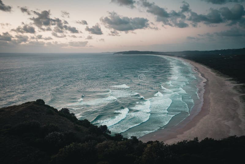 Beach in Byron Bay Australia Stock Image - Image of coconut, paradise ...