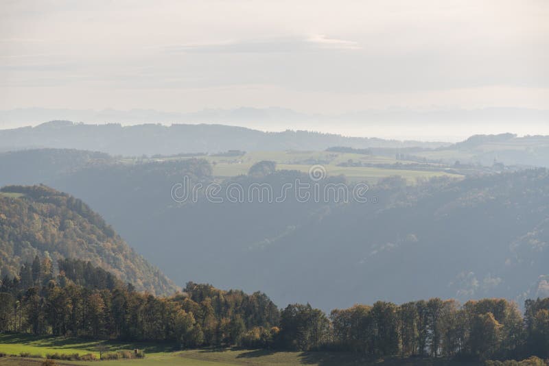 View in the Upper Danube Valley - Austria Stock Image - Image of region ...