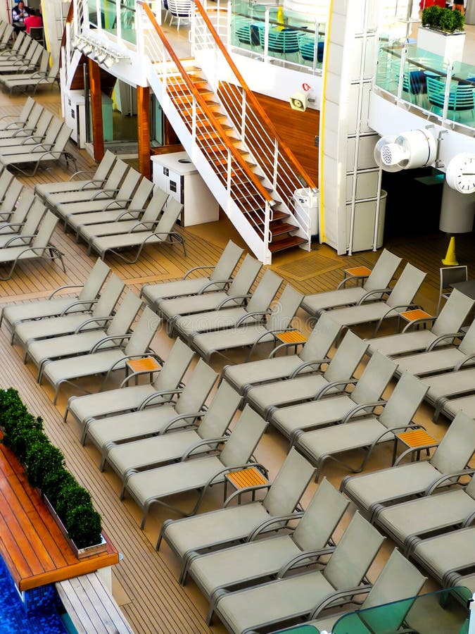 View from Upper Deck of the Cruise Ship Editorial Stock Image - Image ...