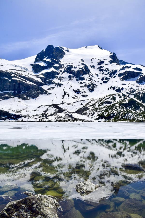 View of the Upper Lake, Joffre Lakes Provincial Park. Stock Image ...
