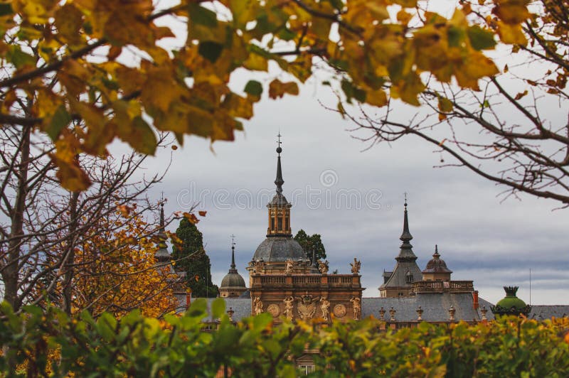 View of the Upper Part of the Royal Palace through the Tree Branches ...
