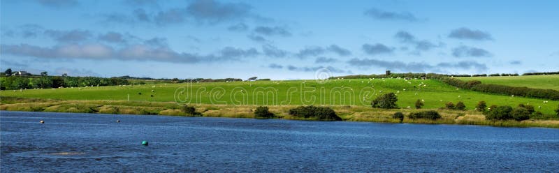View of Upper Tamar Lake, on the Devon Cornwall Border, UK. Stock Image ...