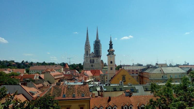 View from the Upper Town stock image. Image of sunshine - 94599905