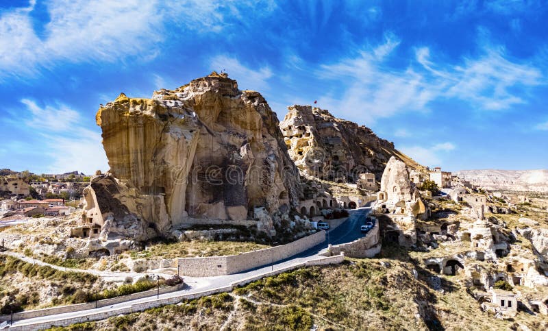 View of Urgup in Nevsehir Province in Cappadocia, Turkey Stock Photo ...