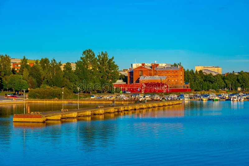 View of Vaasa Marina in Finland Stock Photo - Image of landmark, park ...