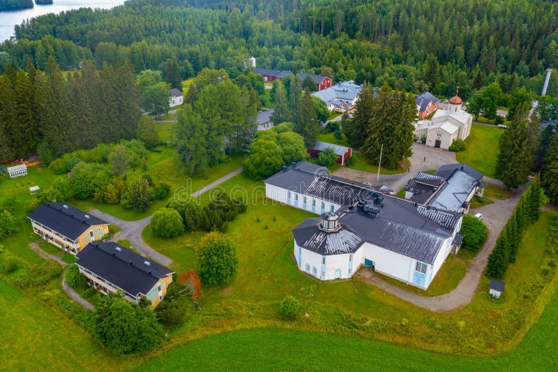 View of Valamo Monastery in Finland Stock Photo - Image of dome ...