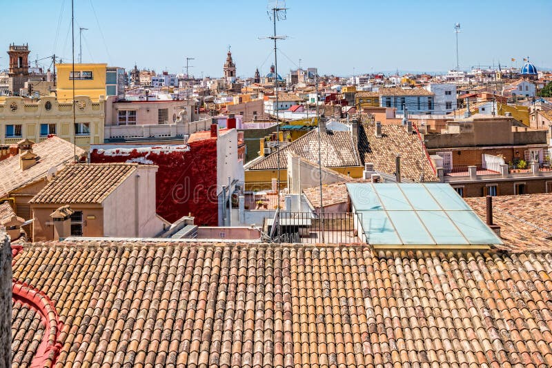 View of Valencia from Above Stock Photo - Image of europe, aerial ...