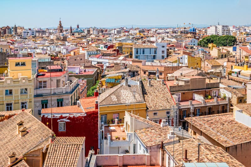 View of Valencia from Above Stock Photo - Image of valencia, european ...
