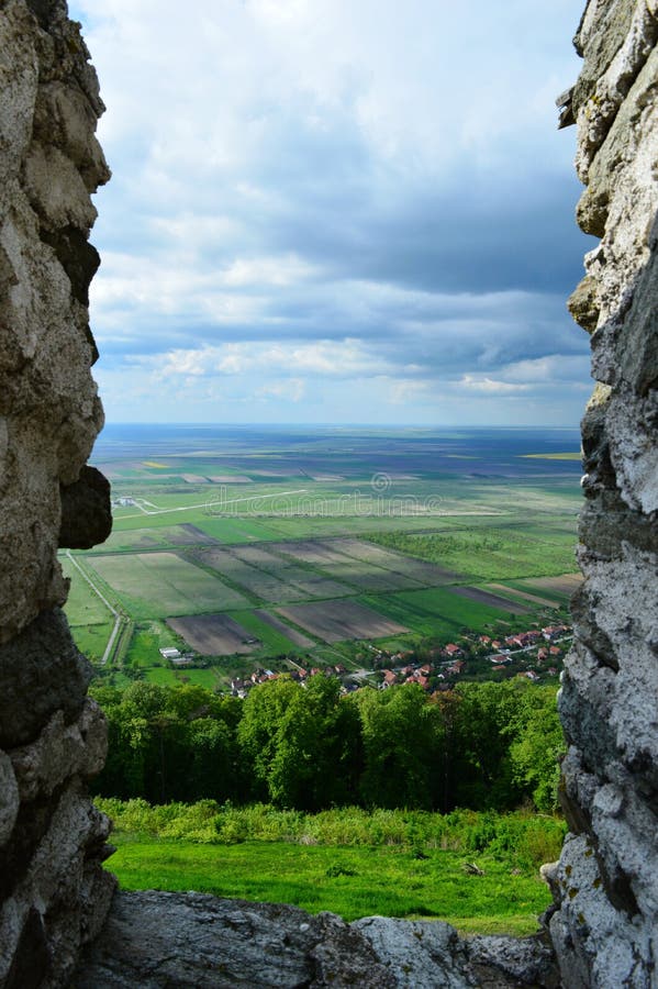 View of the Valley from a High Fortress Stock Image - Image of nature ...