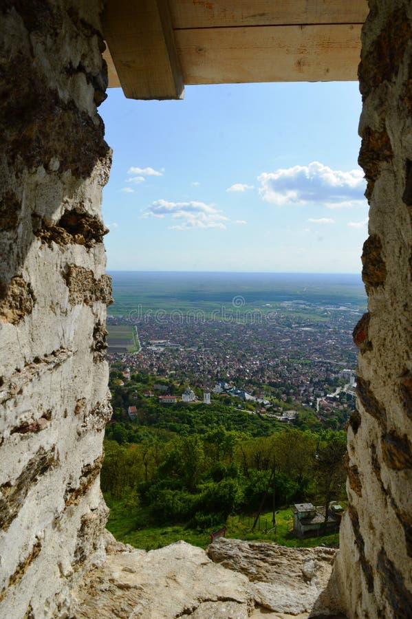 View of the Valley from a High Fortress Stock Photo - Image of plant ...