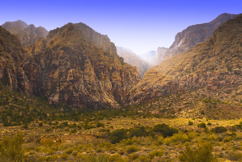 View of Valley with Magic Light. Stock Image - Image of beautiful ...