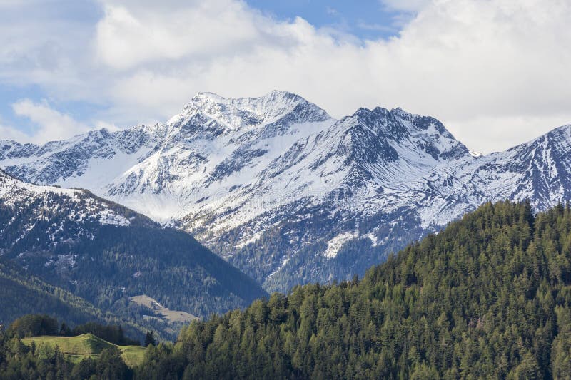 View of Valley and Mountains Stock Image - Image of scenery, scenic ...