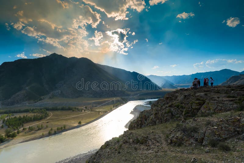 View of the Valley from the Top Stock Image - Image of nature, area ...