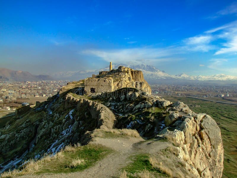 The View of Van Castle and City, Turkey Stock Photo - Image of blue ...