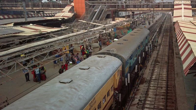 View of Varanasi Junction Railway Station. Stock Video - Video of ...