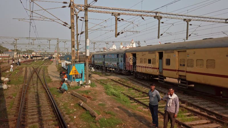 View of Varanasi Junction Railway Station. Stock Footage - Video of ...
