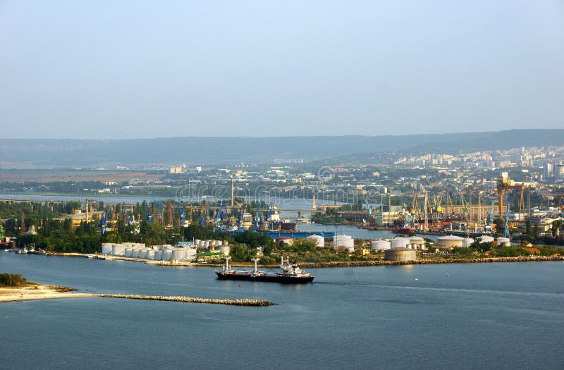 Port Varna stock image. Image of breakwater, quay, jetty - 29179653