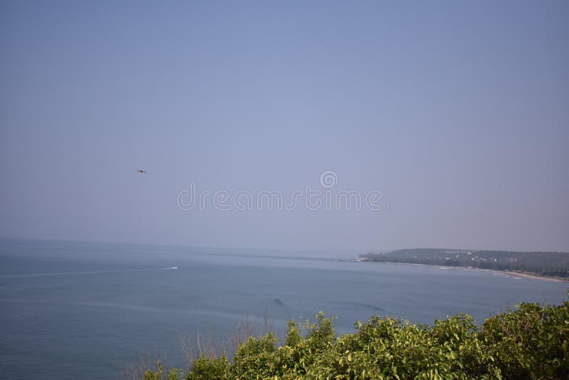 View of a Vast Clear Ocean in Goa Stock Photo - Image of natural, clear ...
