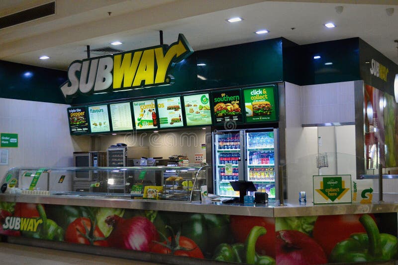 A View at a Subway Restaurant in Sydney, Australia Editorial Stock ...
